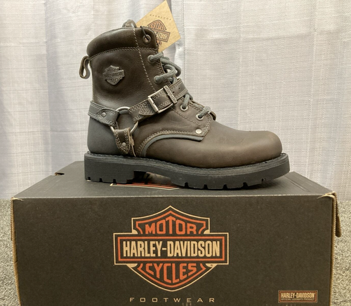 NEW GENUINE HARLEY DAVIDSON D87246 SIZE 7 WOMEN'S BECKY FLASH 6" GREY ...