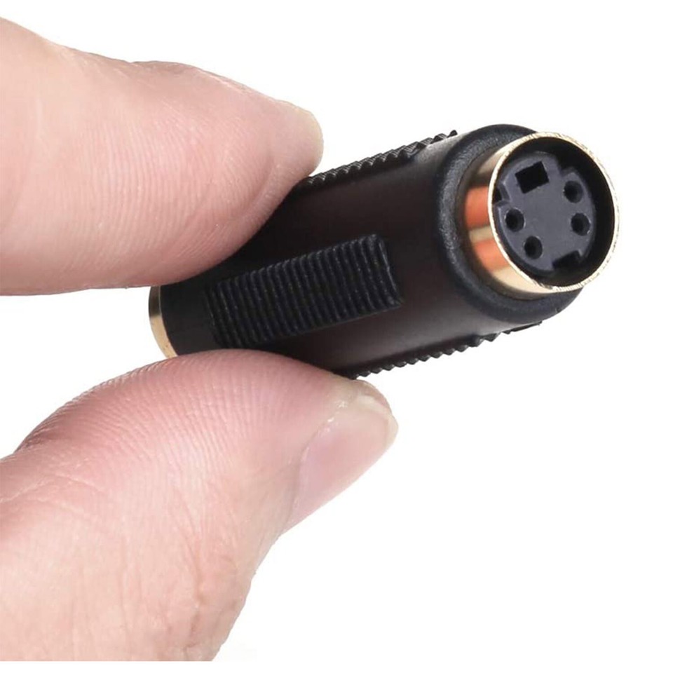 100pcs S-VHS S-Video Mini DIN 4-Pin Female Coupler Video Audio Adapter ...