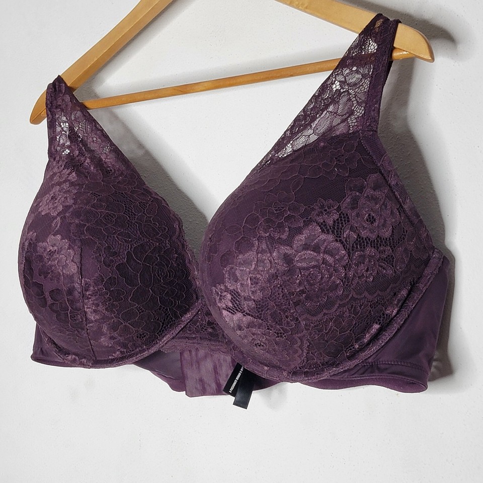 Torrid Curve 44DDD Purple Lace Plus Size Bra Padded Wired | eBay
