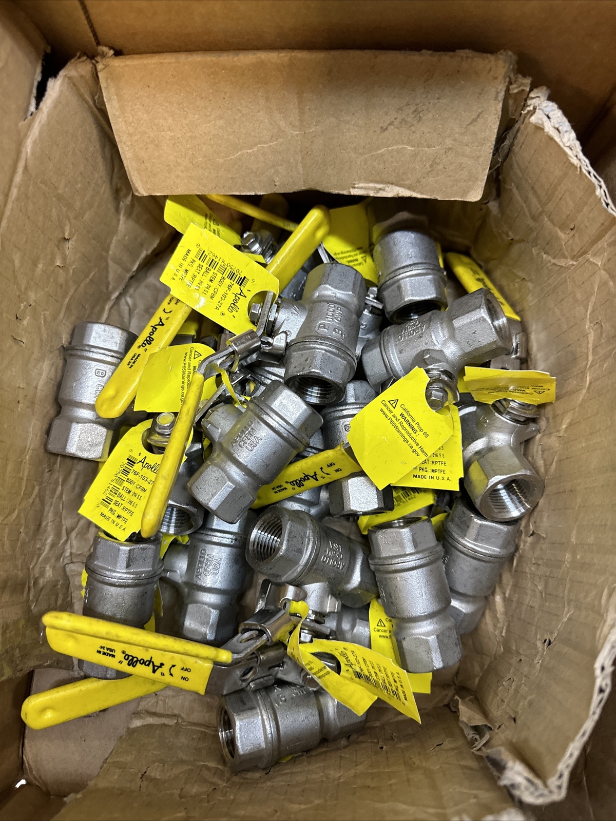 APOLLO 76F10327A 1/2" Ball Valve, CF8M Stainless Steel Body, Threaded ...