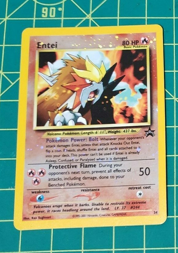 Pokemon Entei Black Star Promo Card #34 SEALED Movie Promo NEW Neo | eBay