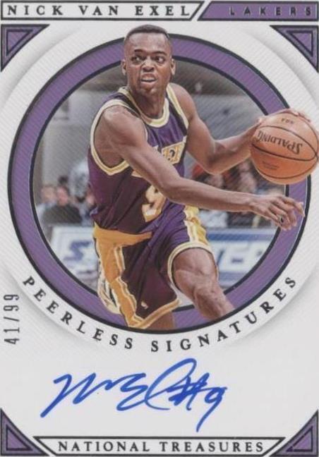 2018-19 Panini National Treasures - Peerless Signatures Nick Van Exel # ...