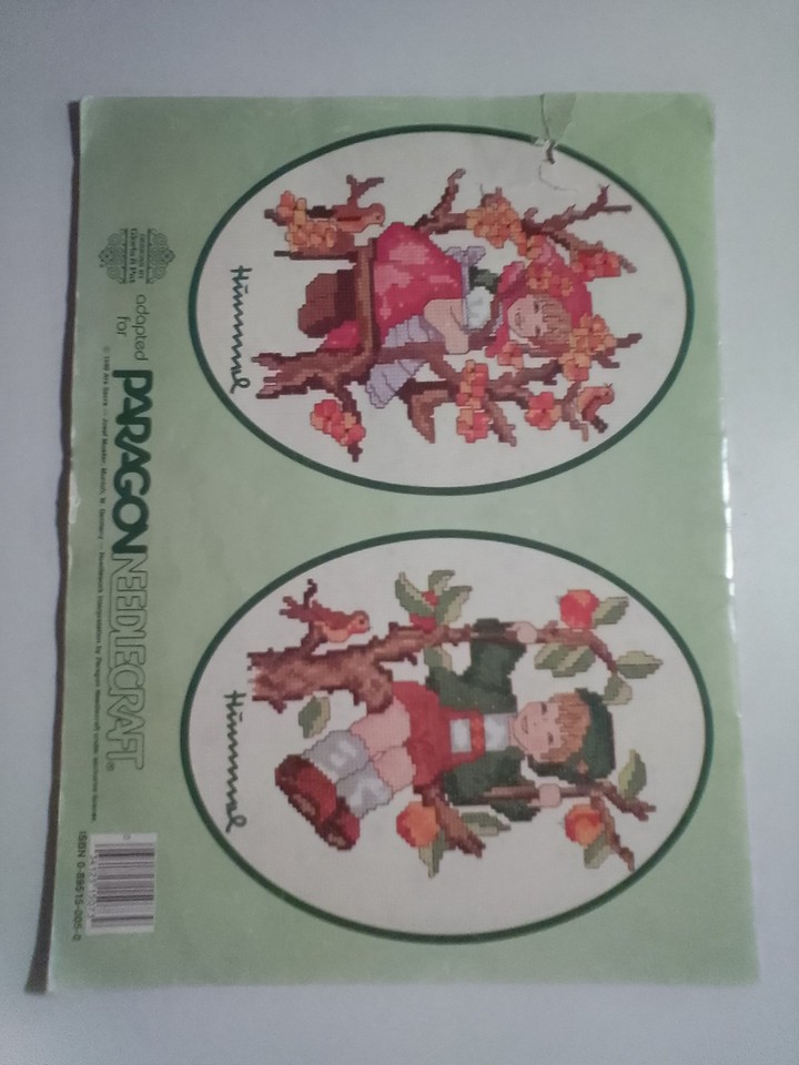 1980 Paragon Authentic Hummel Counted Cross Stitch Pattern Book VTG ...