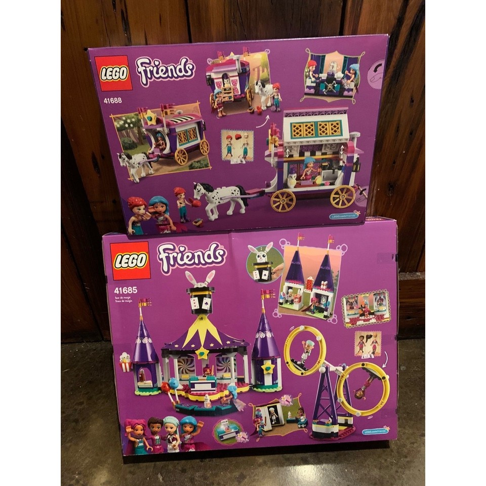 Magical funfair roller coaster Lego friends set 41685 & Magical Caravan ...