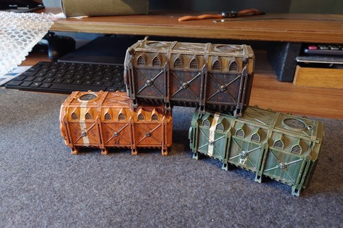 Pro Painted Warhammer 40K 3 x Imperial Munitorum Armoured Containers ...