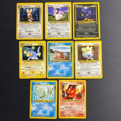 Neo Genesis Cards Lot - Pokemon Cards - Toegpi 56/105 - 8x Cards Lot HP ...
