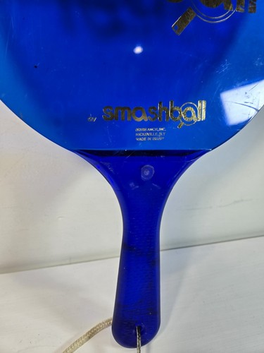 Fastball Smashball Vintage Lucite Blue Transparent Paddles Paddle Ball ...