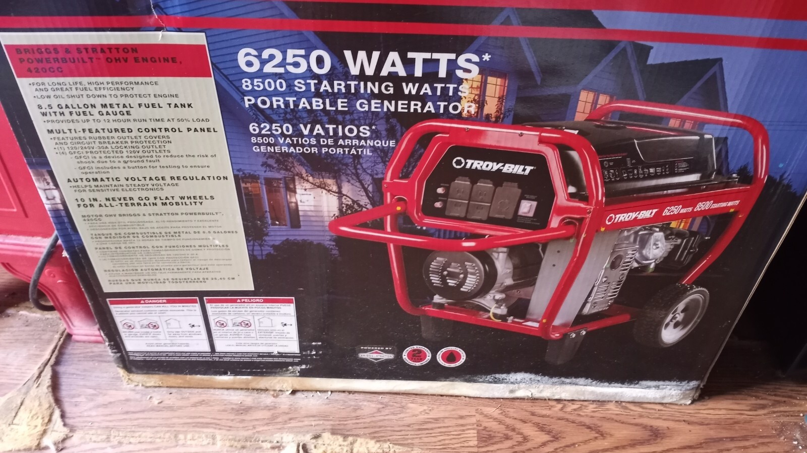 Troy Bilt 6250 Watt Generator | eBay