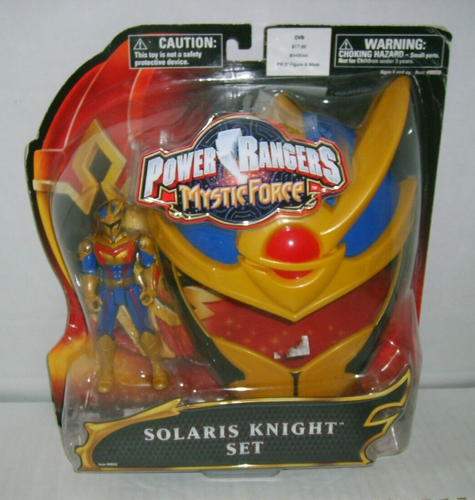 Power Rangers Mystic Force SOLARIS KNIGHT SET W/FIGURE & MASK RARE! NEW ...