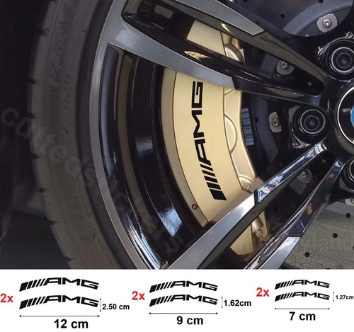 Black High Temperature brake caliper stickers for Mercedes AMG 6pcs | eBay