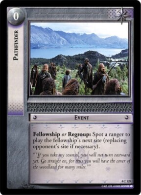 LOTR TCG TTT Two Towers PATHFINDER FOIL 4C129 NM/MINT | eBay