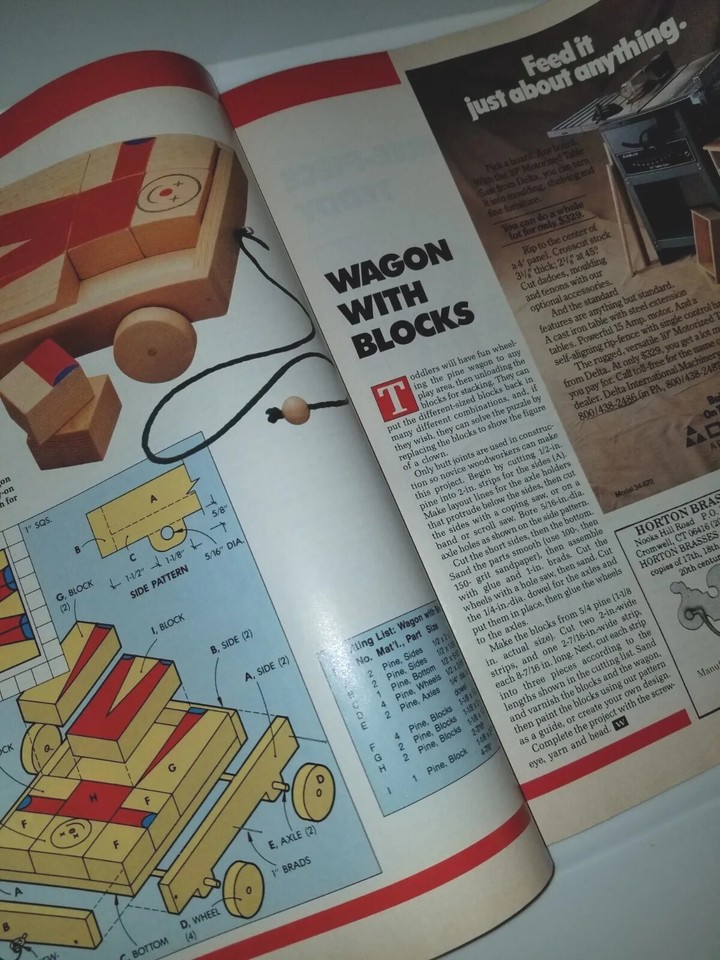 Workbench Magazine. 19 Gift Projects. 1988. Do It Yourself | eBay