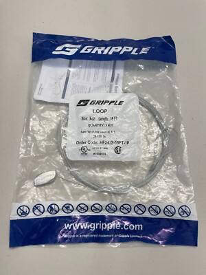1pc Gripple Wire Loop Hanger No3 Galvanized 100-200LB 15ft HF3-LG-15FT ...
