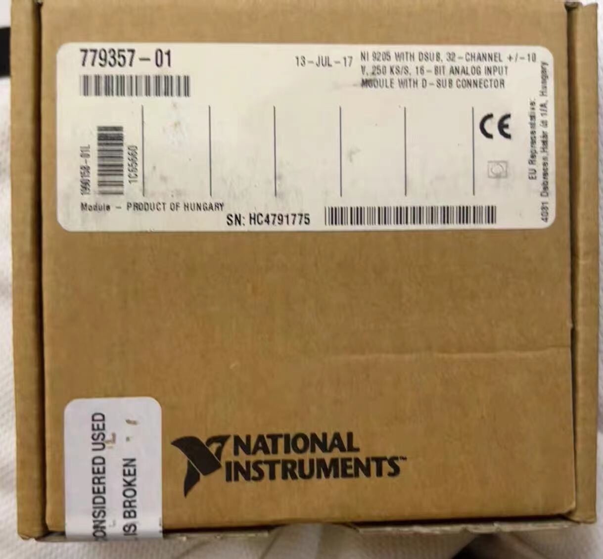 National+Instruments+NI-9205+with+DSUB+Input+Module for sale online | eBay