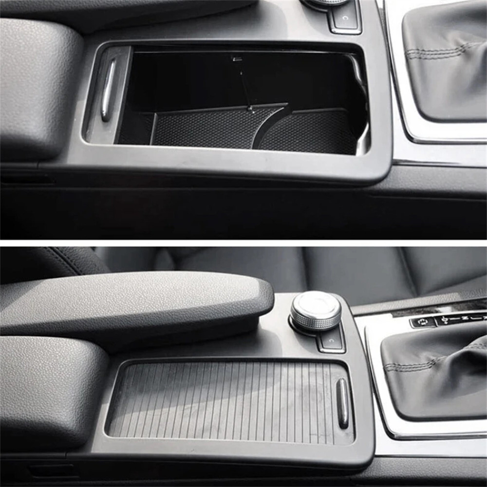 Console Cup Holder Roller Blind Cover Bezel For Mercedes W204 W212 ...