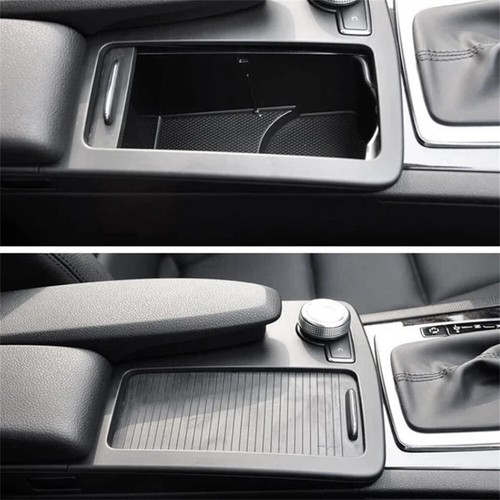 Console Cup Holder Roller Blind Cover Bezel For Mercedes W204 W212 ...