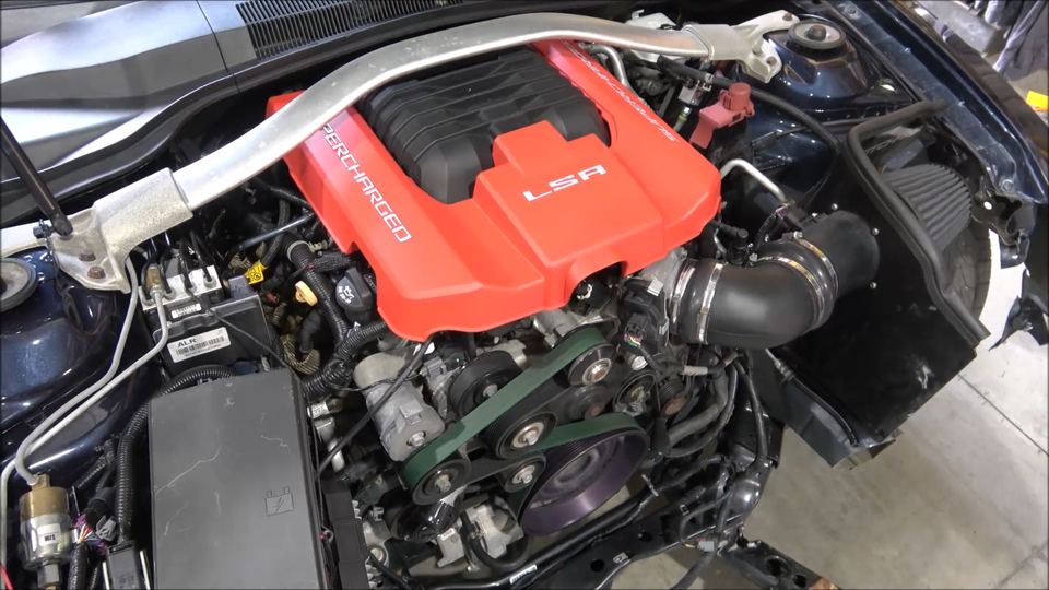 2013 Camaro ZL1 6.2L LSA Supercharged Engine & TR6060 6-Speed Manual ...