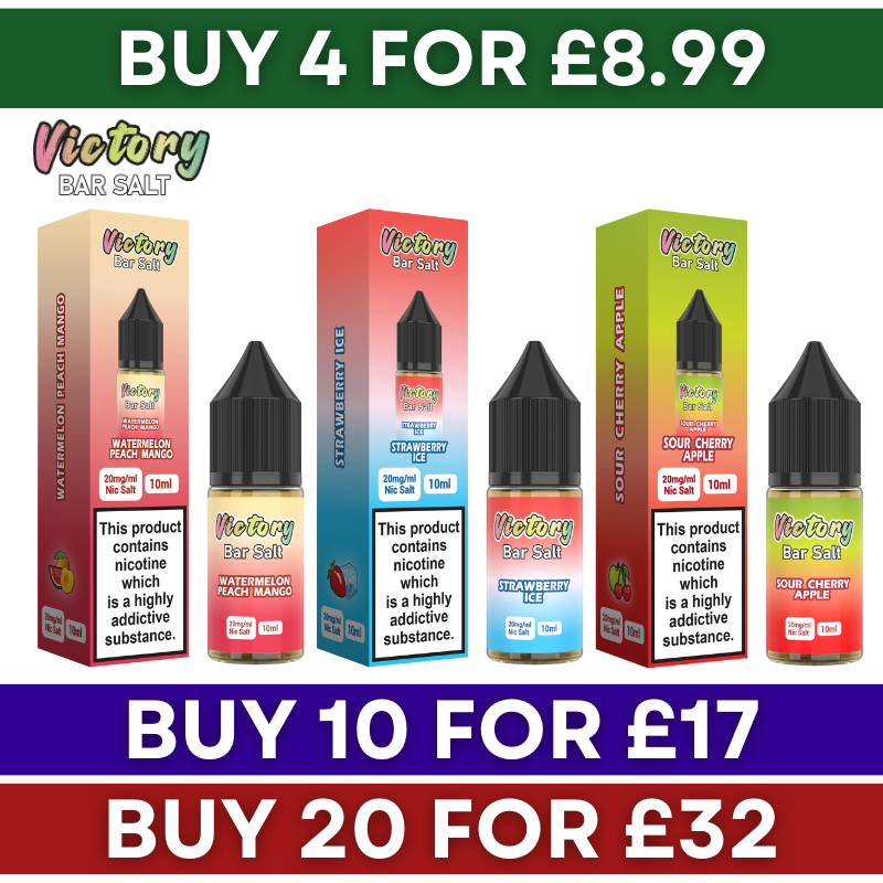 Victory Juice Bar Salts 10ml E-Liquid | Vape Juice | 10mg/20mg Nicotine ...