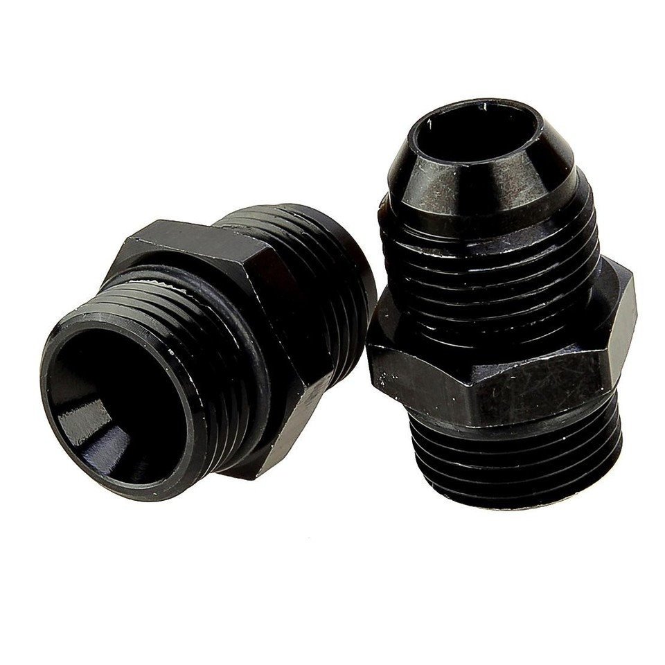 2Kit ORB-8 8AN to AN8 Male O-ring Boss Hose Fitting Fuel Line Adapter ...