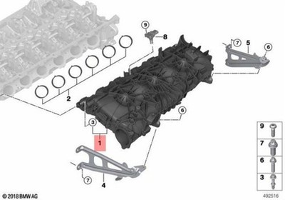 Genuine BMW M3 X3 M X4 X5 X6 INTAKE SYSTEM WITH CHARGE AIR COOLER ...
