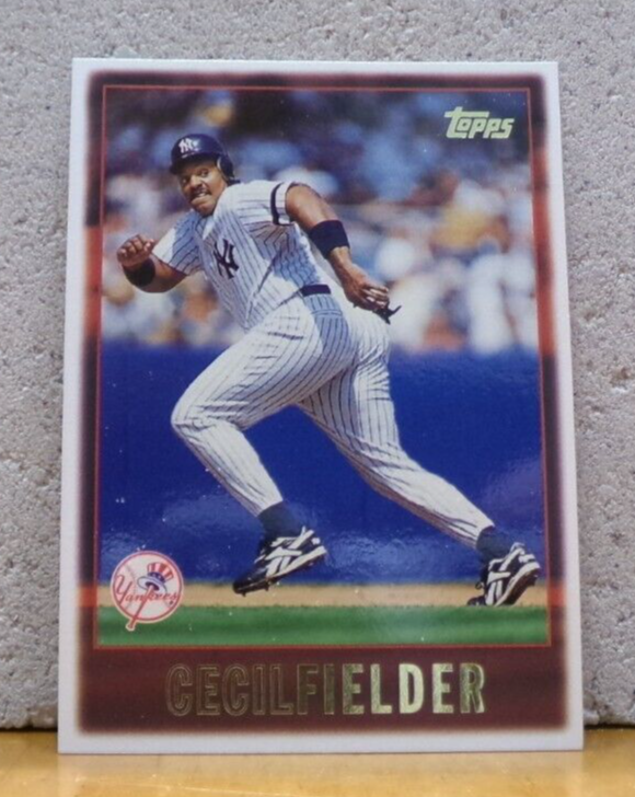 Cecil Fielder Baseball Card Cecil Fielder Card 1988 Topps #618 PSA 9
