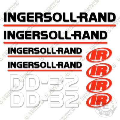 Fits Ingersoll Rand DD-32 Decal Kit Asphalt Compactor Replacement ...