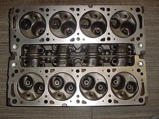 71 72 FORD 351c 4v 351m D1ZE cylinder heads 2.19-1.77 Cobra 1971 1972 ...