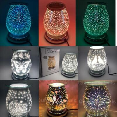 Aroma Electric Wax Melt Burner Firework Glass Lamp Night Light Diffuser ...