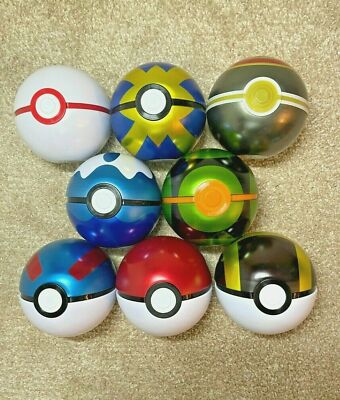 EMPTY POKEBALL TINS - CHOOSE YOUR POKE BALL [COSPLAY/GIFTS/DISPLAY] | eBay