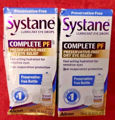 Lot of 2 ~ Systane Complete PF Dry Eye Relief 10mL Exp.: 02/2026 ...