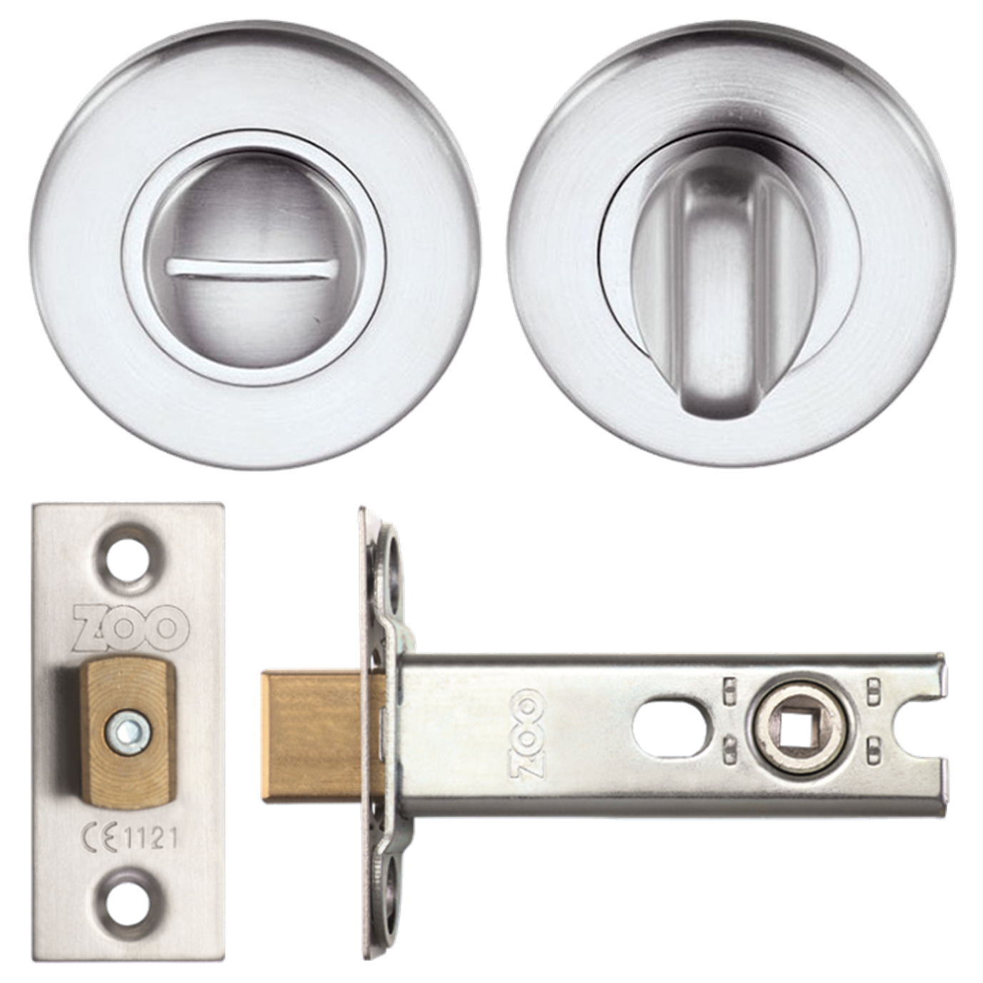 Zoo Bathroom Thumb Turn & Release With Deadbolt Lock Bolt Toilet Door ...