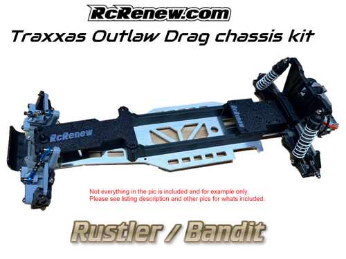 Traxxas Rustler Bandit Slash Drag racing Outlaw chassis Extended ...