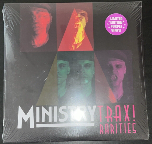 MINISTRY TRAX RARITIES PURPLE VINYL 2LP LIMITED EDITION SEALED MINT ...