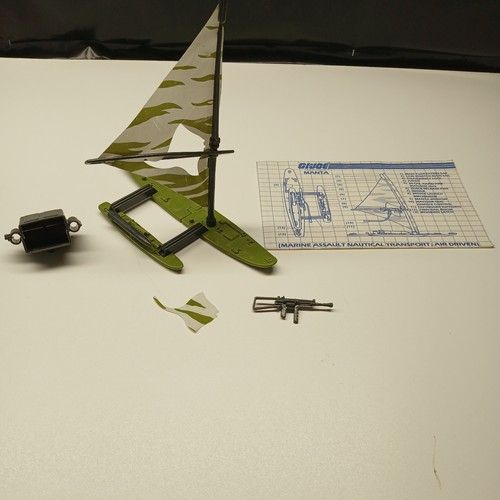 1984 Manta Wind Surfboard w/Blueprints Complete GI Joe Vehicle Lot D | eBay