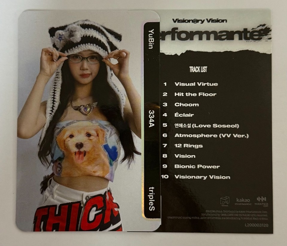 tripleS Visionary Vision Performante Objekt Music Album CARD PHOTOCARD ...