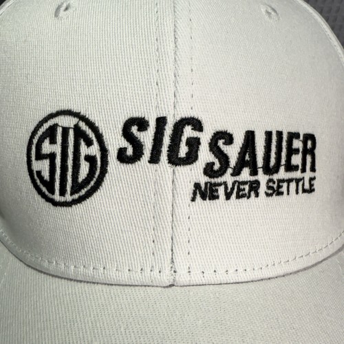 🔥 Sig Sauer Hat Cap Firearms Gun White Logo Embroidered Adjust. 2025 ...