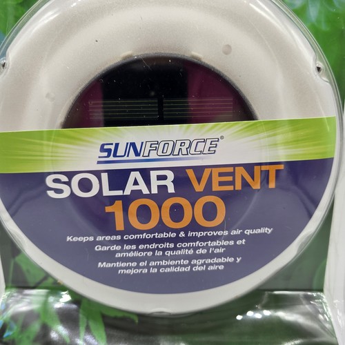 Sunforce Solar Vent 1000 For Campers Boats Greenhouse Port-a-potty Solar RV | eBay