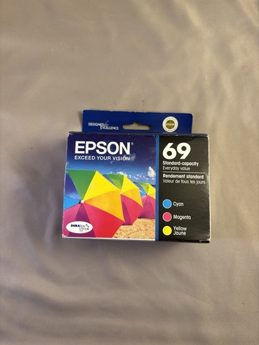 Genuine Epson 69 T069520 Tri Color Inkjet Cartridge Pack Exp 9/16 | eBay