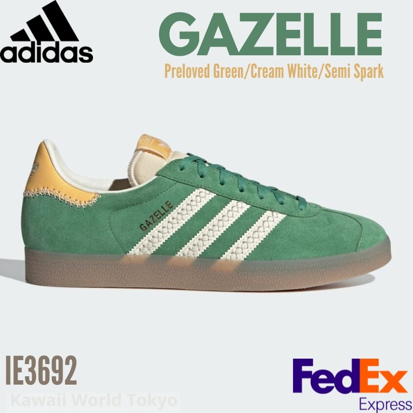 Adidas Originals GAZELLE Preloved Green/Cream White IE3692 Adidas Originals GAZELLE Preloved Green/Cream White IE3692