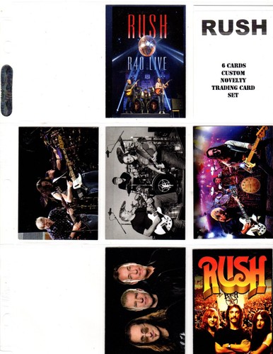 RUSH CUSTOM NOVELTY TRADING CARD 6 CARDS SET | eBay