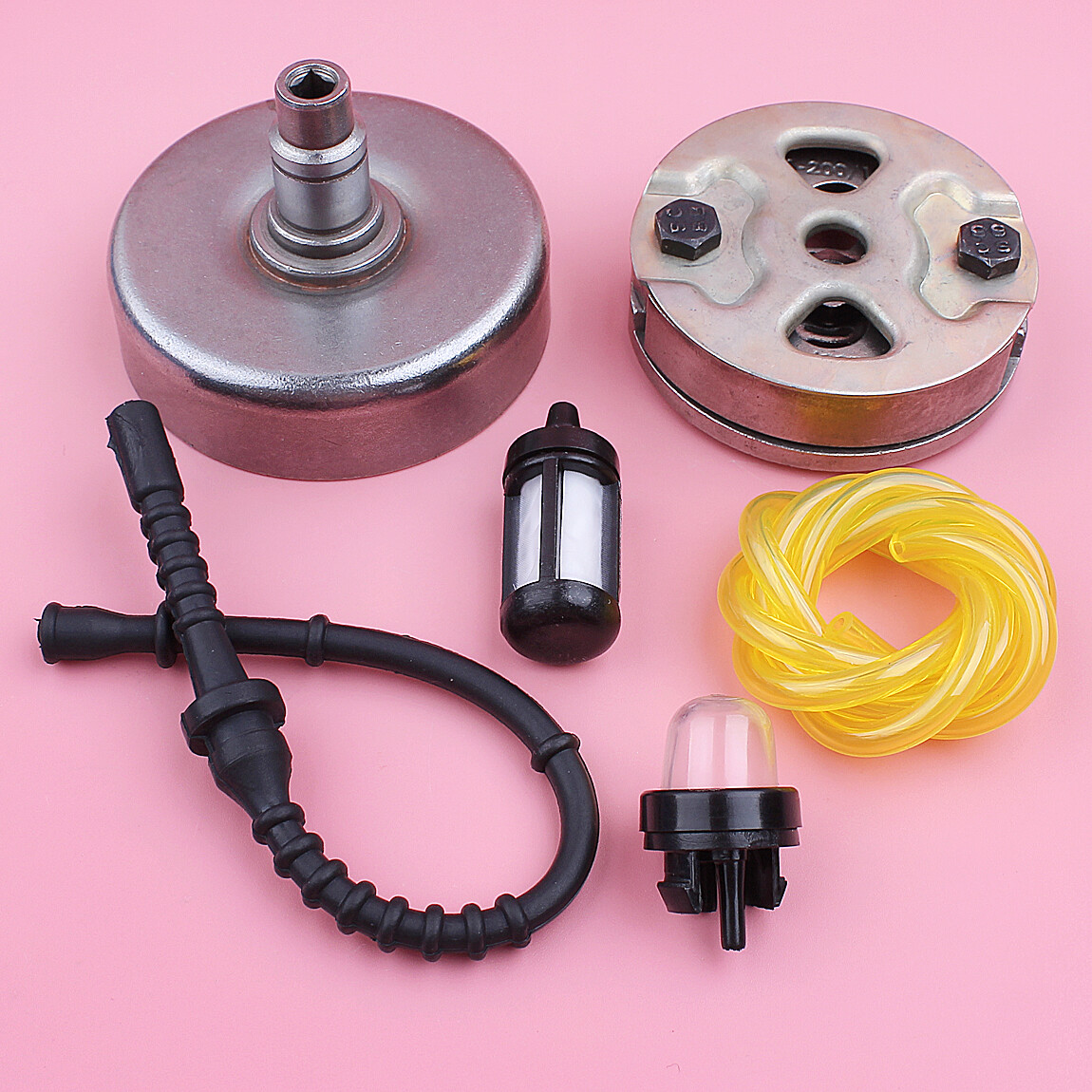 Clutch Sprocket Drum Fuel Filter Line Primer Bulb For Stihl FS120 FS200 ...