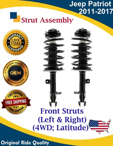 New OEM Front Struts for 2011-2017 Jeep patriot 2.0 L Lifetime Warranty ...