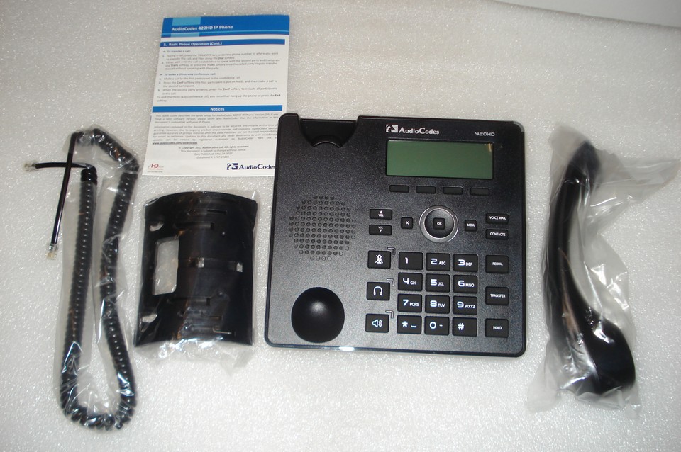 (Excellent) AudioCodes 420HD IP-PHONE | eBay
