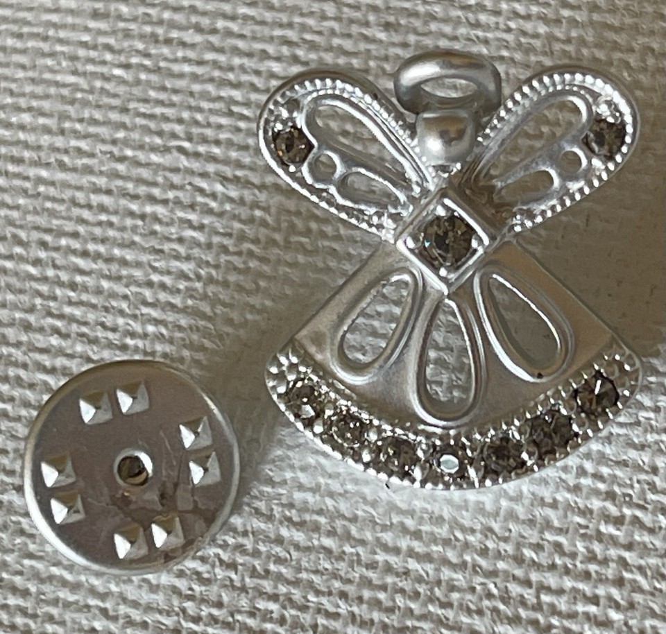 Angel Pin Brooch Silver Tone Jewelry Marked DM | eBay