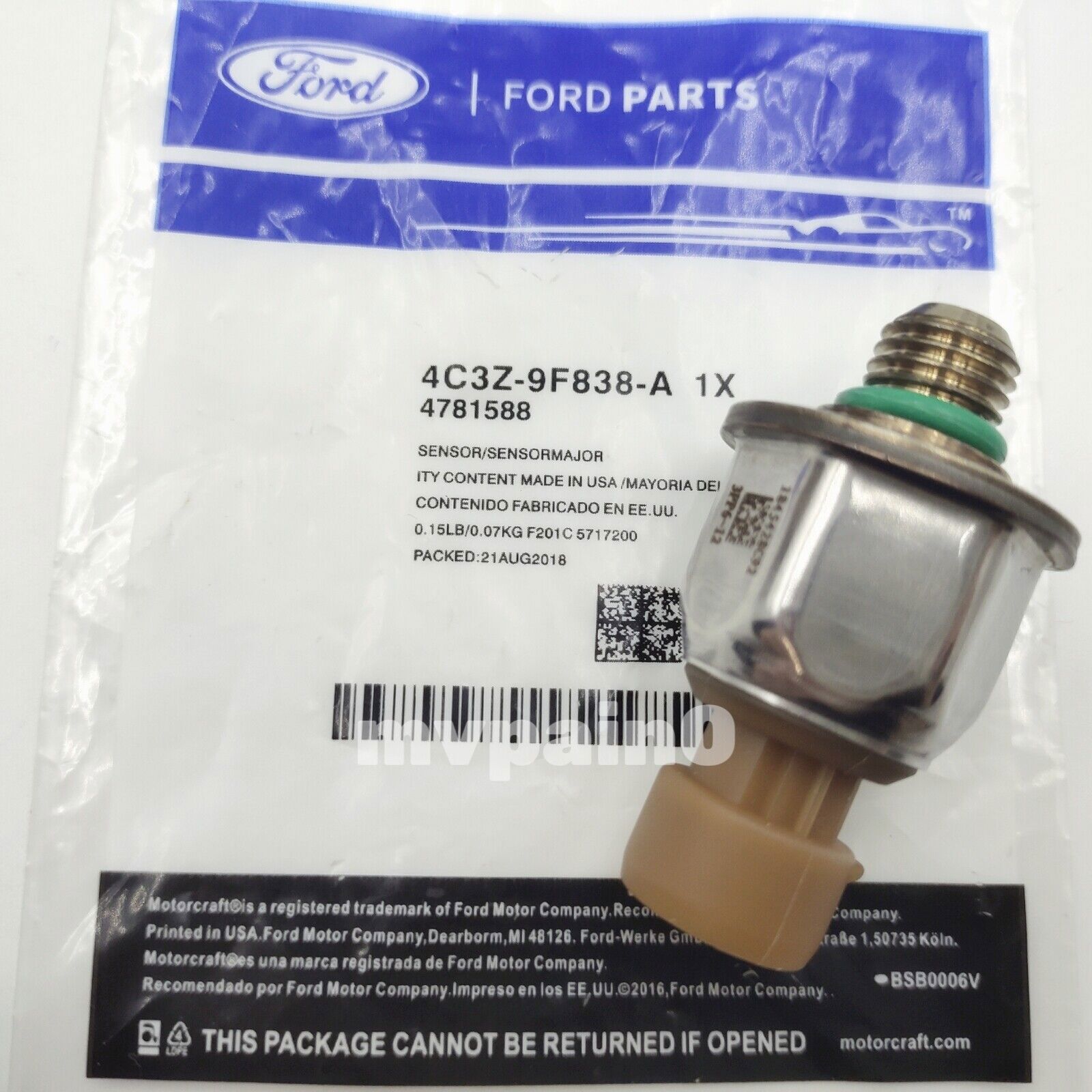 Genuine OEM Ford 4C3Z-9F838-A 6.0L Diesel Powerstroke ICP Sensor Fits ...