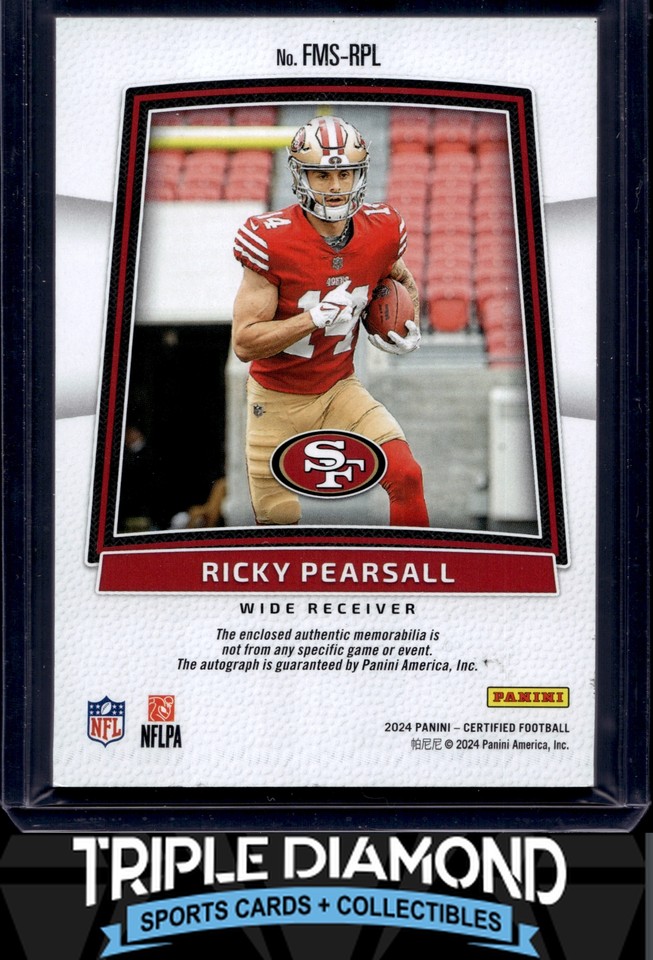2024 Panini Certified Ricky Pearsall Rookie Patch Autograph Auto #242/249 O897 | eBay