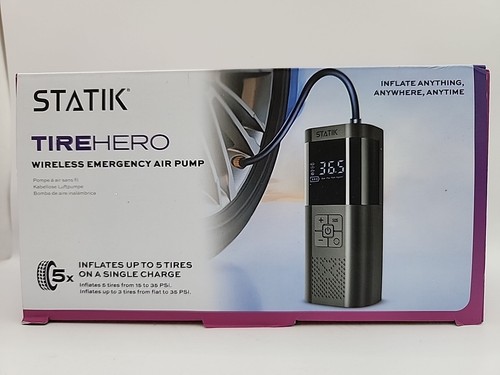NEW Statik Tire Hero Wireless Portable Emergency Air Pump Inflator | eBay