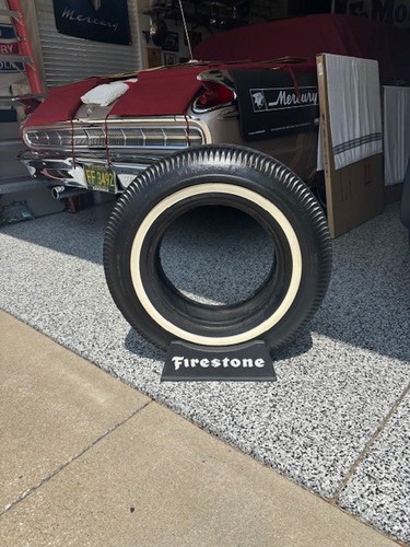 Vintage Firestone Deluxe Champion 2 Ply Tire and Display Stand | eBay