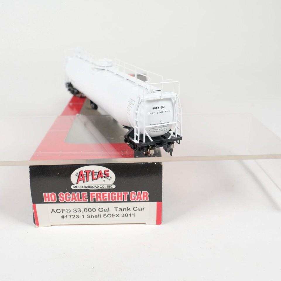 Atlas HO Scale Shell SOEX #3011 ACF 33,000 Gallon Tank Car 1723-1 | eBay