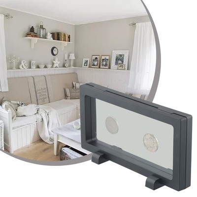 PVC Collection Box Banknote Coins Storage Display Case Capsules ...